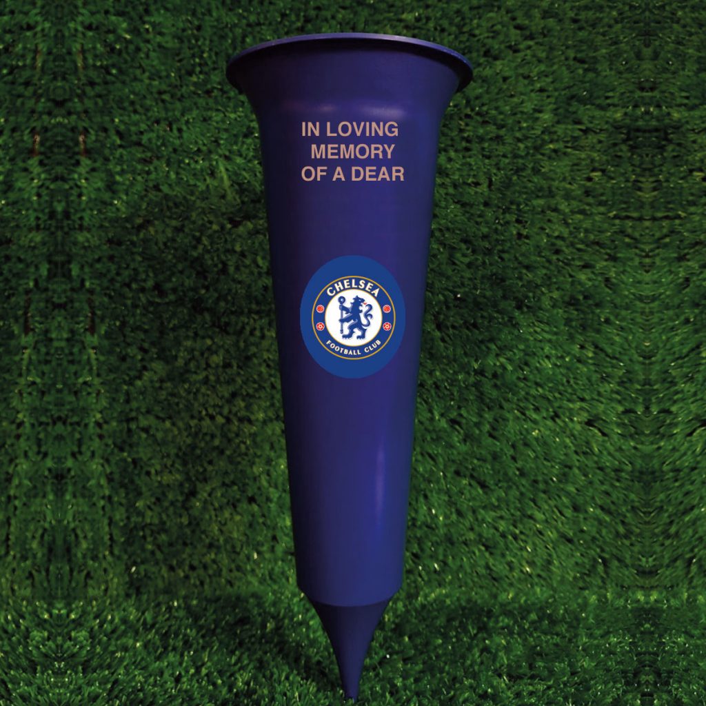 Chelsea Personalised Plastic Grave Spike MK Grave Vases chelsea-personalised-plastic-grave-spike-mk-grave-vases